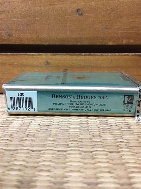 Benson And Hedges Menthol Premium 100s Cigarette Soft Pack By Philip Morris Usa Danlys