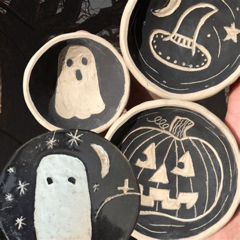 Halloween Pottery Workshop Spooky Sgraffito Liverpool Classbento