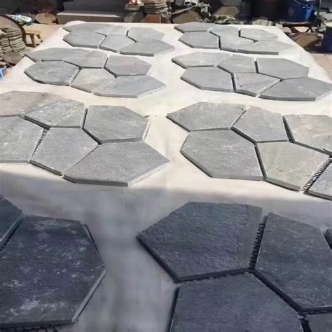Modern Design Loose Flagstone Slate Stone Natural Surface Finish Block