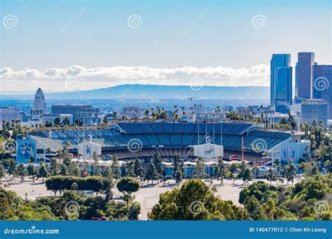 Dodger Stadium Los Angeles Dodgers Editorial Image Cartoondealer