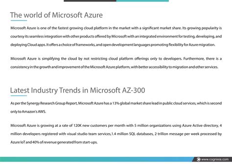 Az 300 Microsoft Azure Architect Technologies Cognixia Ppt