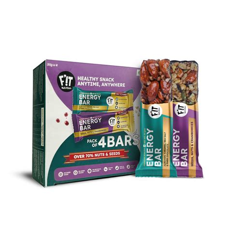 Fit Nutrition High Protein Energy Bar Over 70 Almond Seeds