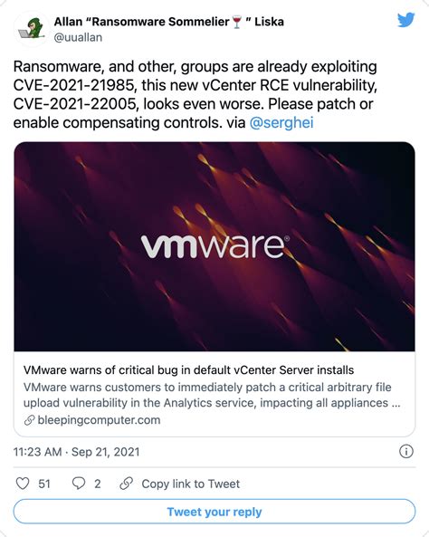 cve 2021 22005 critical file upload vulnerability in vmware vcenter