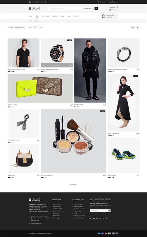 Shopily Multi Purpose E Commerce Psd Template Artofit