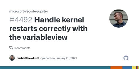 Handle Kernel Restarts Correctly With The Variableview · Issue 4492