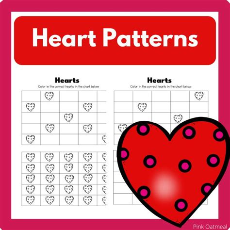 Heart Patterns Pink Oatmeal Shop