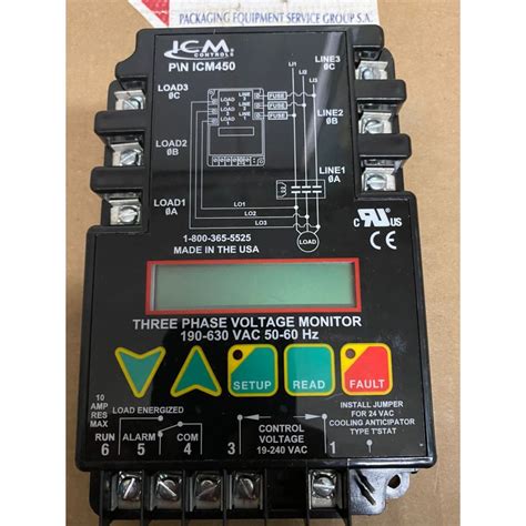 Icm 3 Phase Line Voltage Monitor Icm450