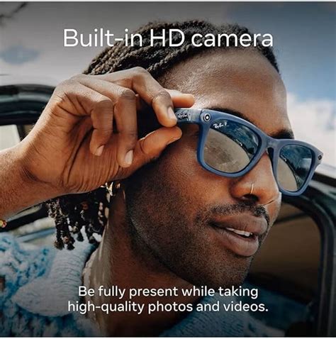 Ray Ban Meta Wayfarer Wearable Smart Sunglasses Touch Voice And Meta