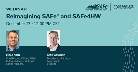 Scaled Agile Inc On Linkedin Safe Scaledagile Safeforhardware