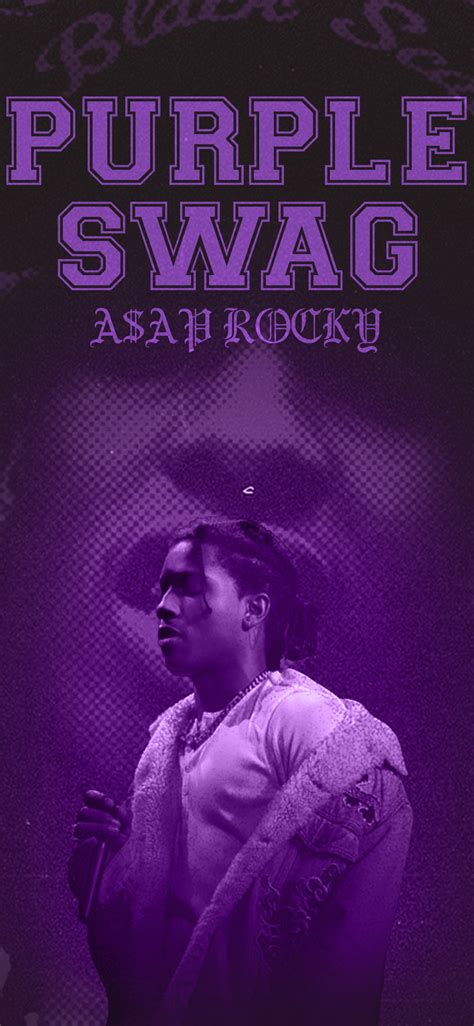 Asap Rocky Purple Swag Wallpaper