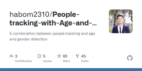 GitHub Habom2310 People Tracking With Age And Gender Detection A Combination Between People