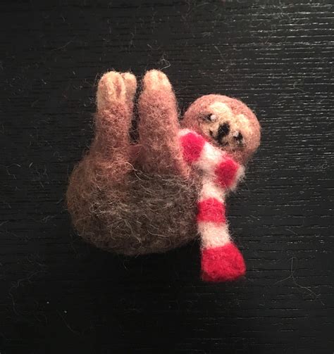 My First Original Project A Sloth For My Cousin Rneedlefelting