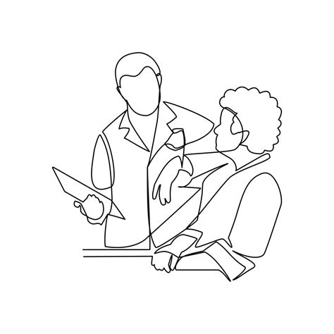 Vector Illustration Doctoral Hand Drawn In Line Art Style 15518031
