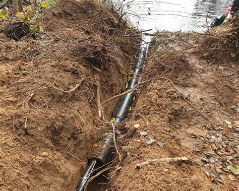 Extra Cable Protection For Cable Crossing A River Greenpipe