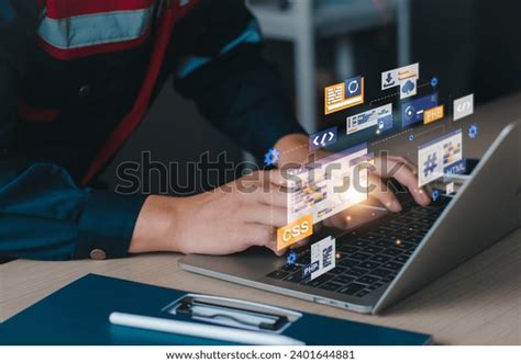 Computer Programming Developing Software Computer Engineering Stock
