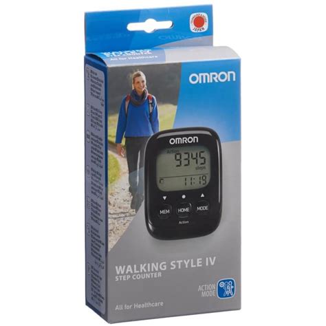 Buy Omron Pedometer Walking Style Iv Black 1pc Kanela