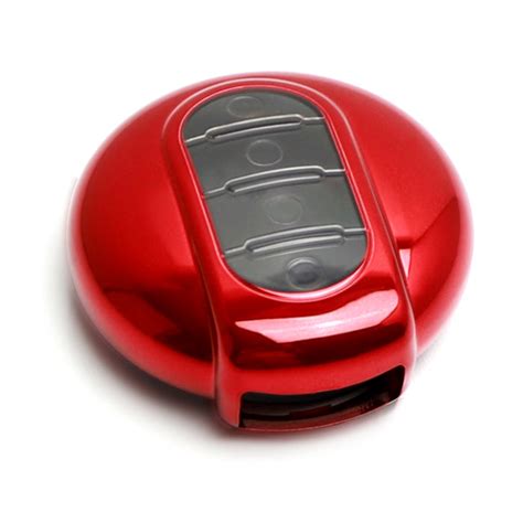 Chrome Red Tpu Key Fob Case For 1415 Up Mini Cooper F55 F56 F60 Coun