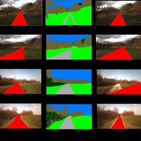 qualitative results of road detection method a input image b
