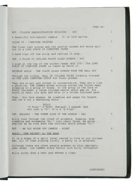 Chris Farley Personal Tommy Boy Film Script
