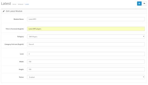 OpenCart Latest Products From Selected Category