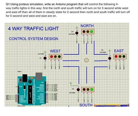 solved q1 using proteus simulation write an arduino program