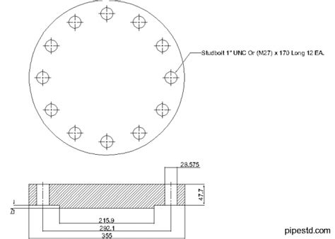 Blind Flange 6 Inch Class 600 Pipe Dimension And Piping Information