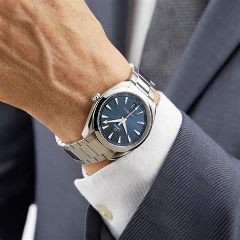 Omega Seamaster Aqua Terra 150m Mens Blue Dial 41mm Automatic Co Axial
