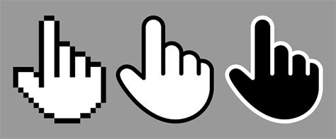 Kursor Mouse Kursor Tangan Mouse Mouse Komputer Klik Kursor Ikon Vektor
