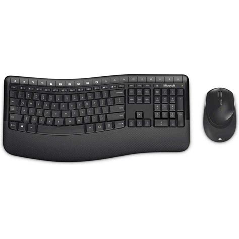Kit Teclado E Mouse Wireless Comfort 5050 Microsoft