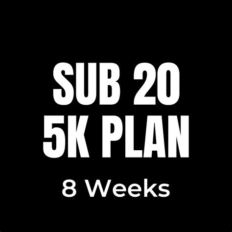 Sub 20 5k 8 Week Training Plan Run The Grind