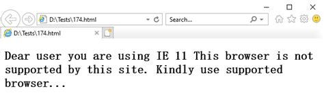 Detect Internet Explorer At Dns Similar Level Stack Overflow