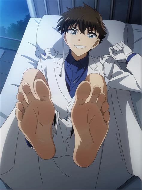 Anime Character With Big Feet In Bed With A Window In The Background