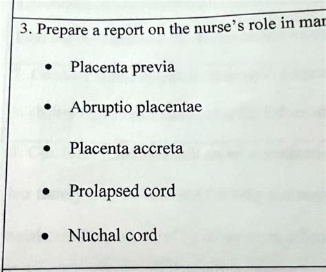 Solved Placenta Previa Abruptio Placentae Placenta Accreta Prolapsed