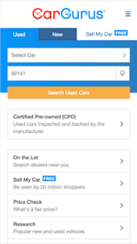 Cargurus Sign In Cargurus Used And New Cars Qejx