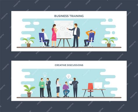 Premium Vector Set Of People Interacting Banners