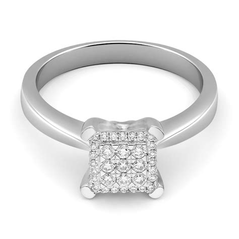 Diamond Ring Illusion Princess Cwf0689 Passion Jewelry