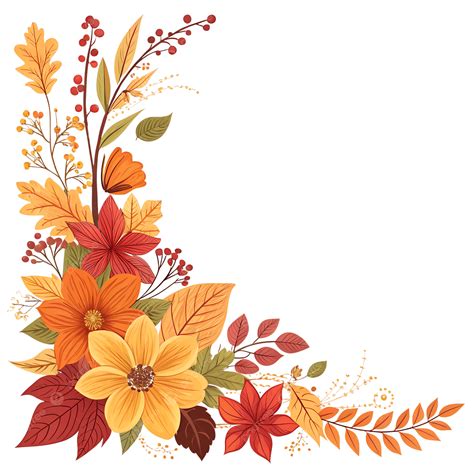 Fall Leaves Corner Border Png Autumn Border Png Autumn Leaves