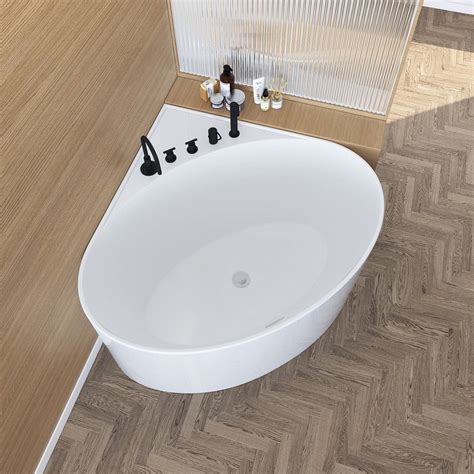 Poco Small Corner Modern Free Standing Bath 1000 X 1000mm Victorian