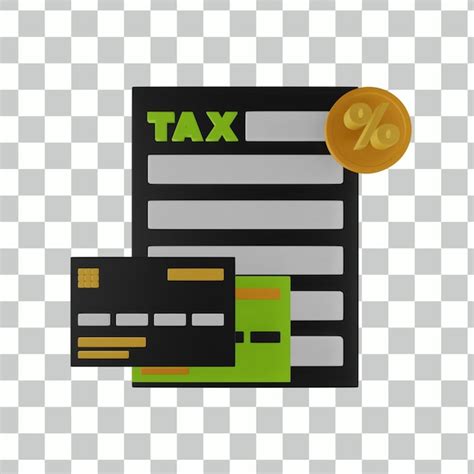 Premium Psd Tax Payment 3d Illustration
