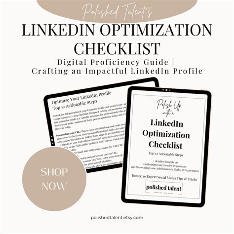 Linkedin Profile Optimization Checklist Linkedin Howtoguide Linkedin Strategy And Audit Linkedin