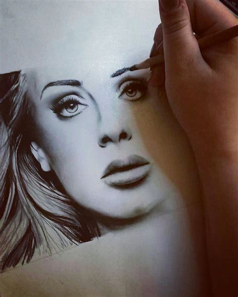 Adele Drawing By Drawingbylauren