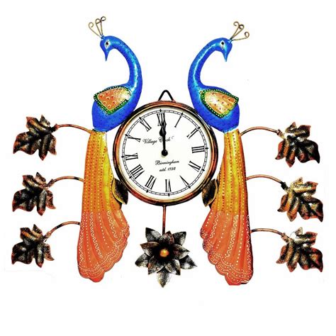 Peacock Wall Clock Model No Eiijc1164 At ₹ 625piece In Jaipur Id