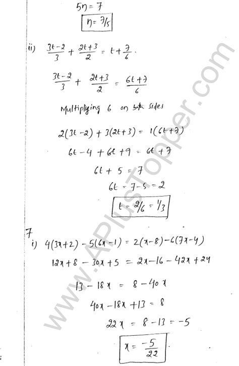 Linear Equations Examples For Grade 8 Tessshebaylo