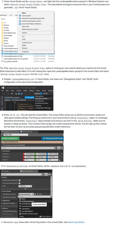 How To Creating And Setting Up Unreal Environment In Linux · Issue 756 · Microsoftairsim · Github