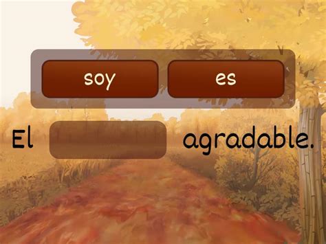 Drag And Drop Activity Subject Pronouns And Verb Ser Complete The