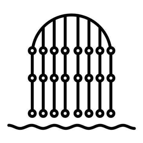 Cast Net Line Icon 14689344 Vector Art At Vecteezy