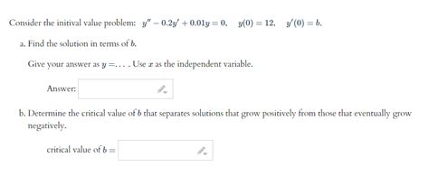 Solved Consider The Initival Value Problem Y 02y