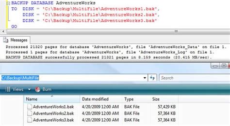 Sql Server Mirrored Backup And Restore And Split File Backup Introduction Sql Authority
