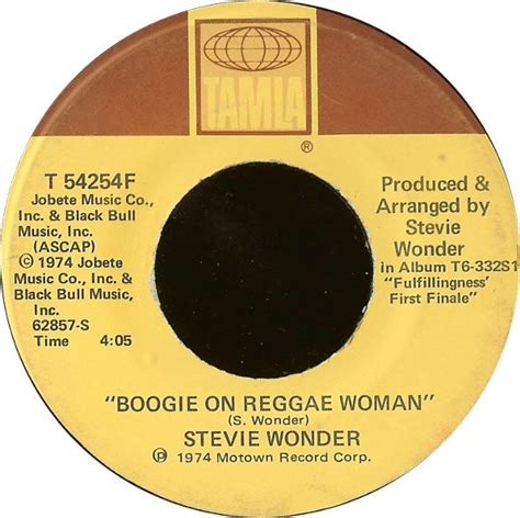 Stevie Wonder Boogie On Reggae Woman Releases Discogs