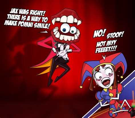 Caine Tickles Pomni By Tk Geek Returns On Deviantart